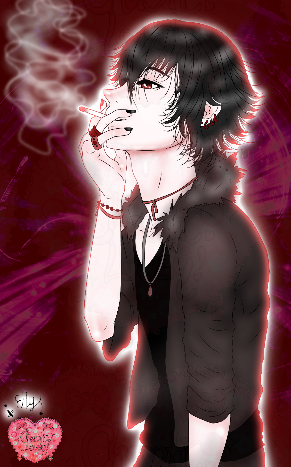 Damien colab with Elly chan - ibisPaint