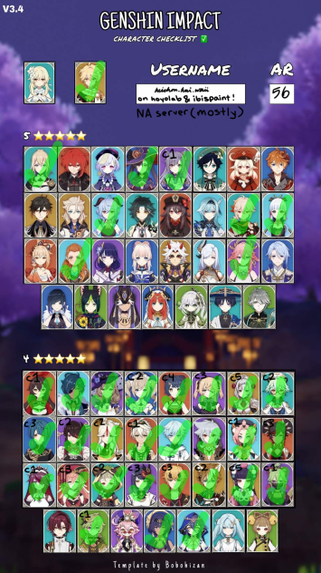 genshin inventory - ibisPaint