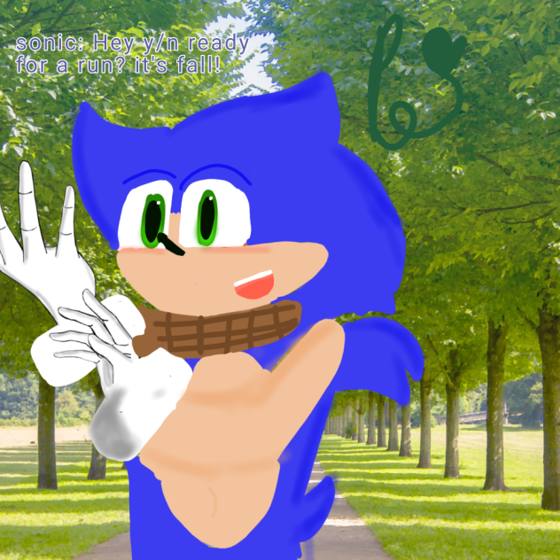 sonic, it's fall! - ibisPaint
