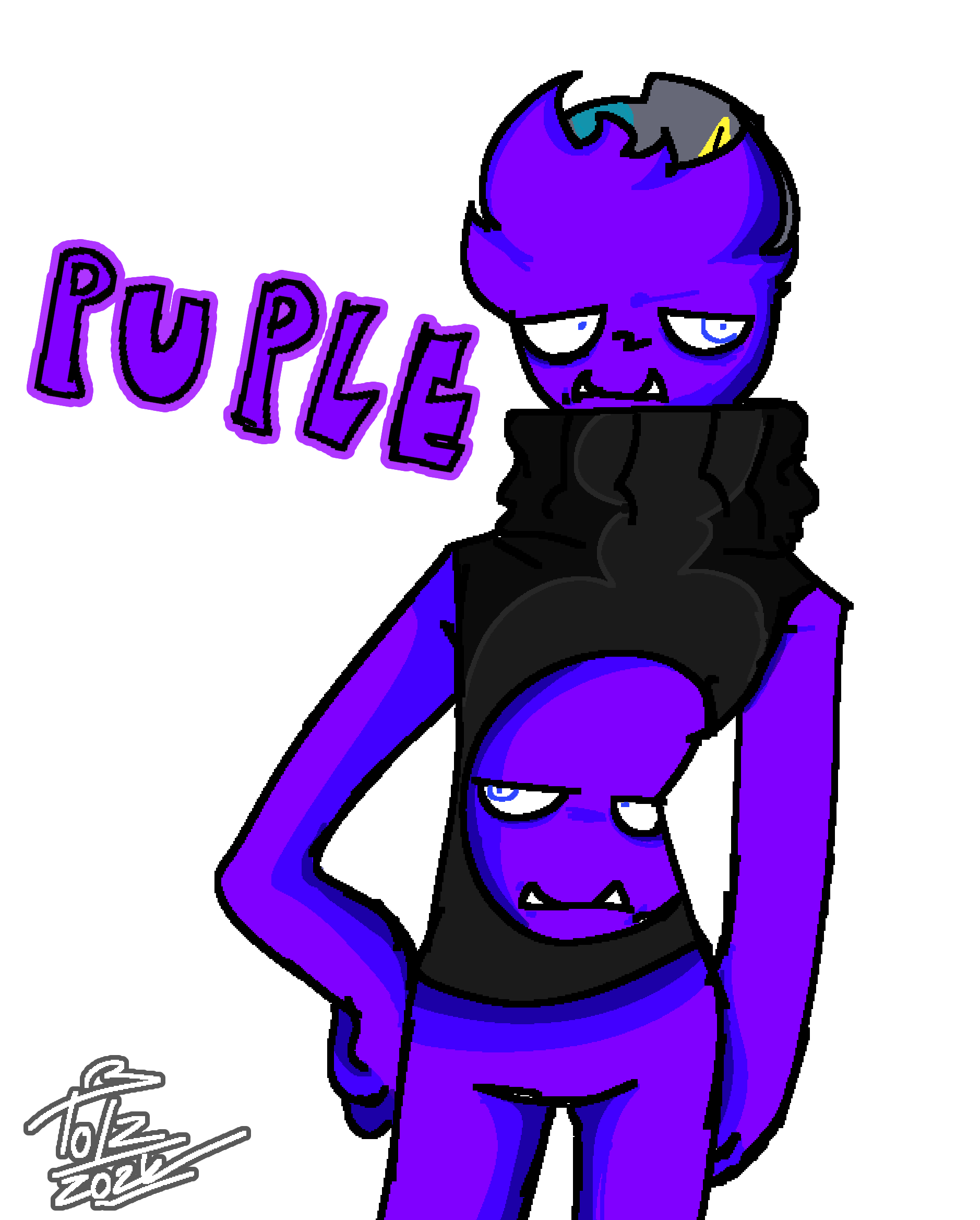 Gay purple guy ong - ibisPaint