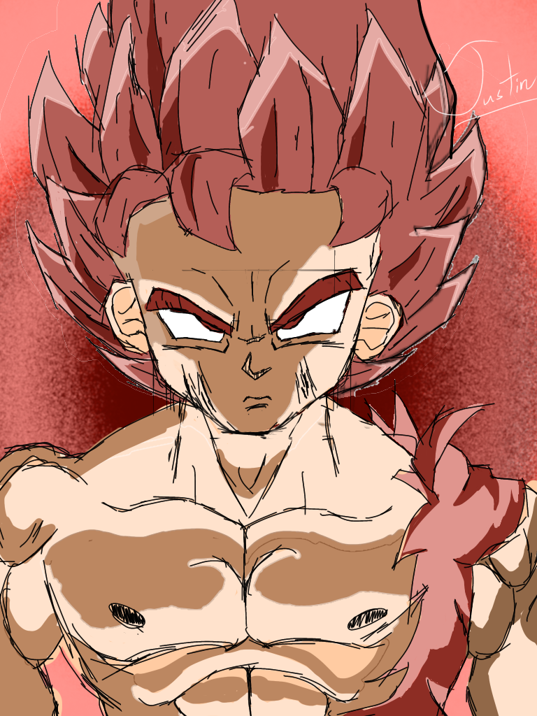 Super Saiyan Crimson Red_Restored - ibisPaint