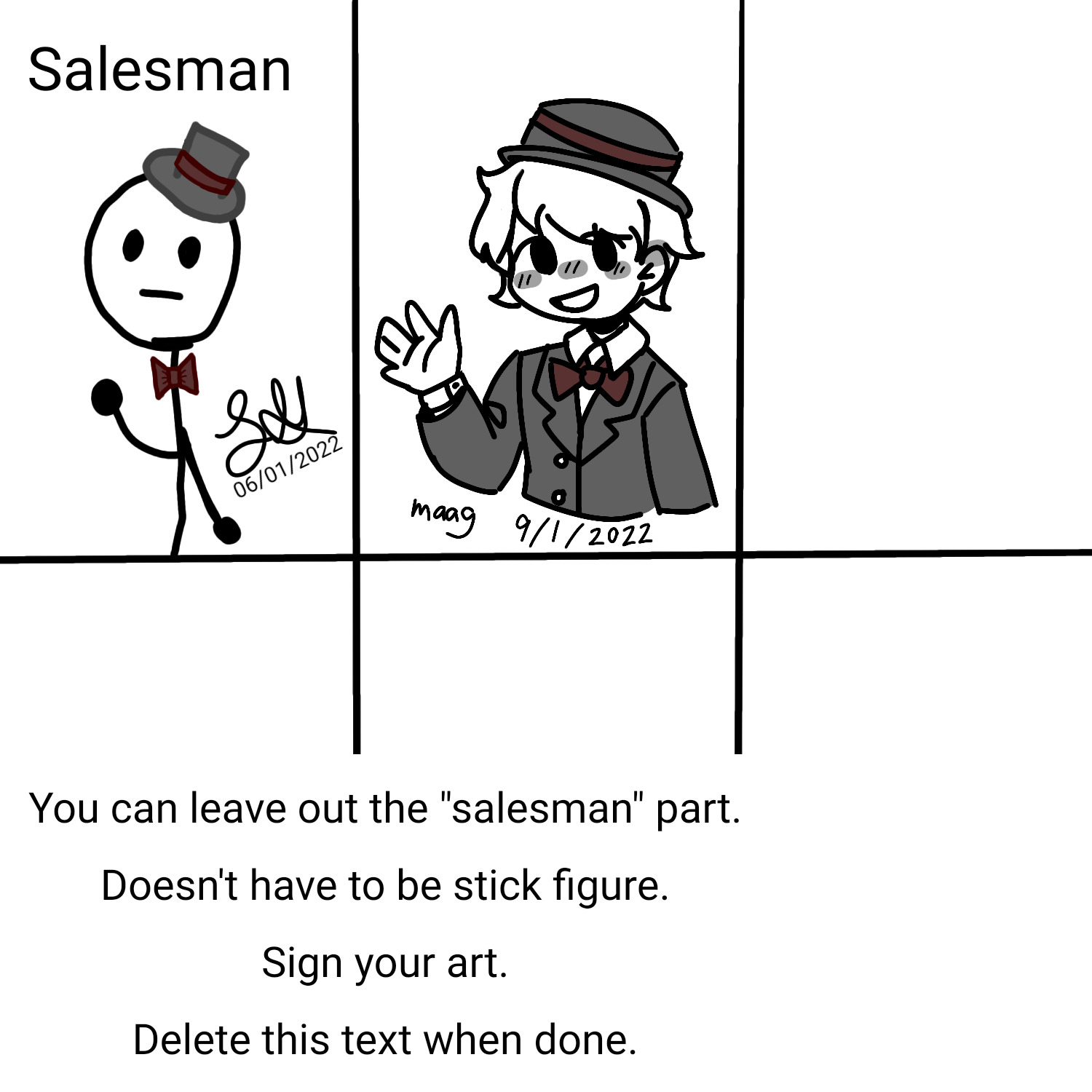 9 styles doodle collab - ibisPaint