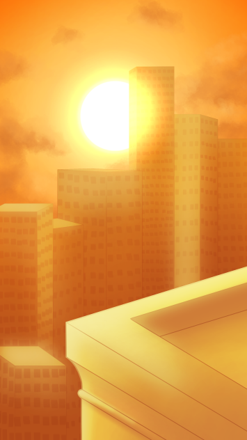 Sunset city BG - ibisPaint