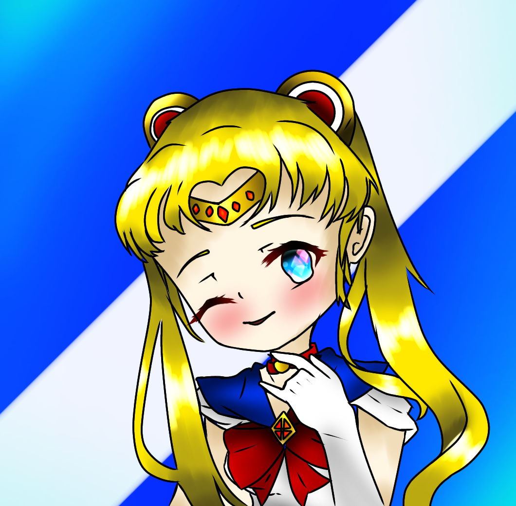 speed paint 'Sailor Moon, Usagi tsukino' - ibisPaint
