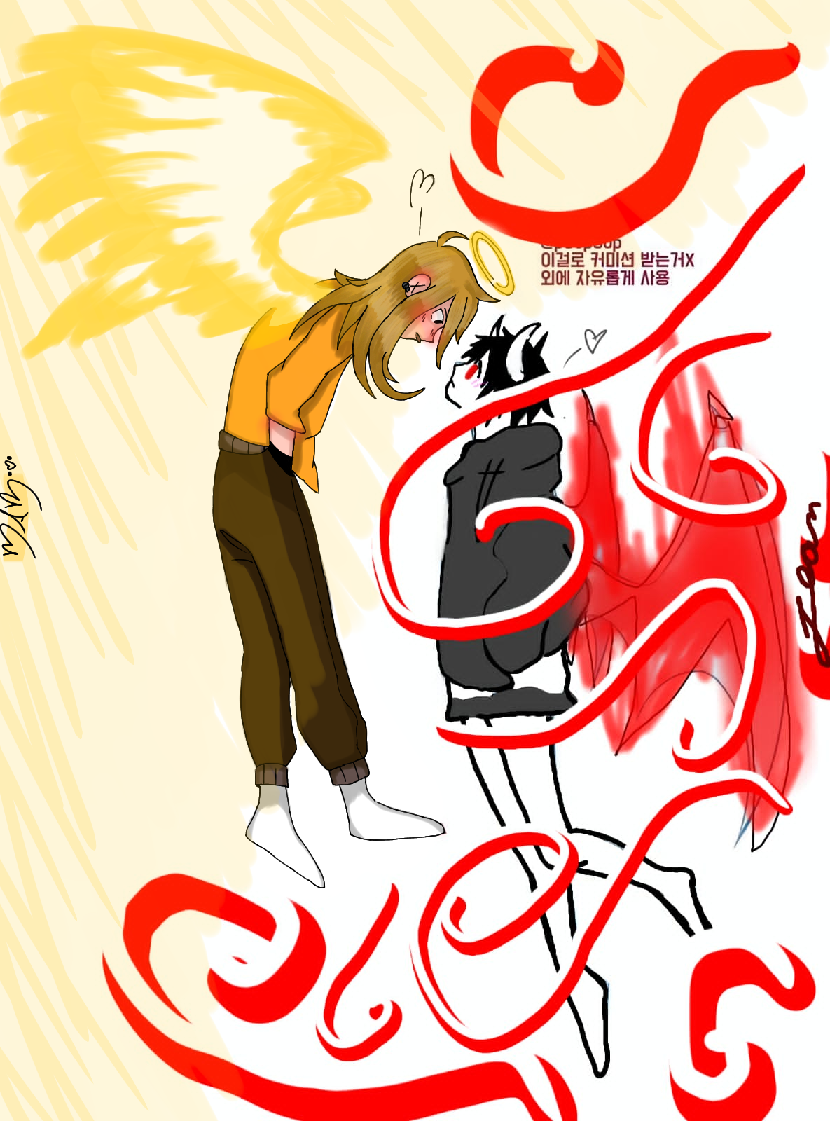 victor and thunder again👬💞~ - ibisPaint