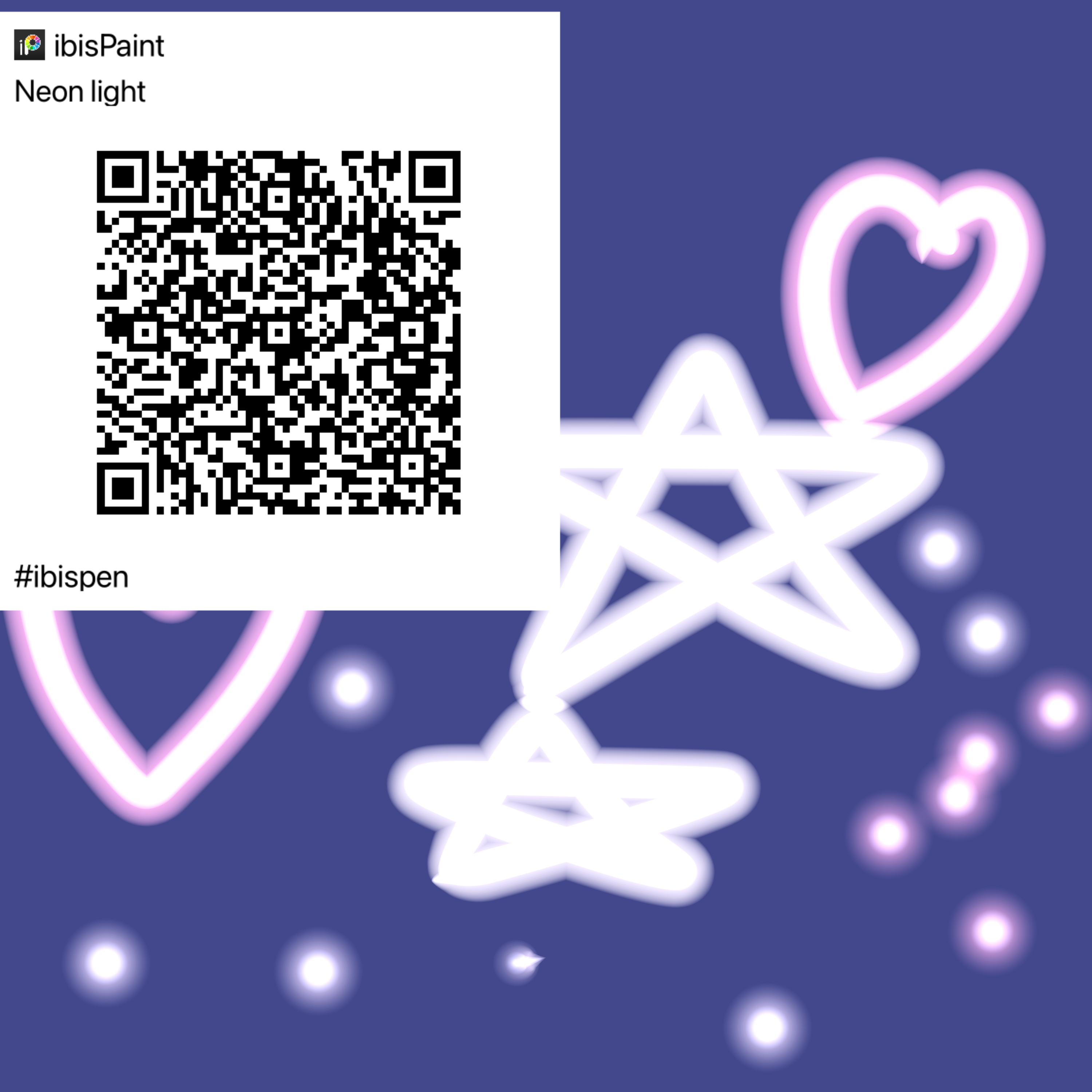 Neon light brush - ibisPaint