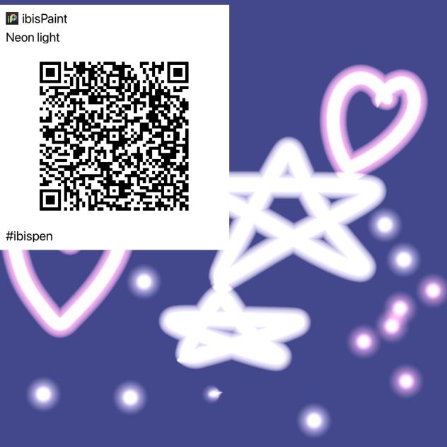 Neon light brush - ibisPaint