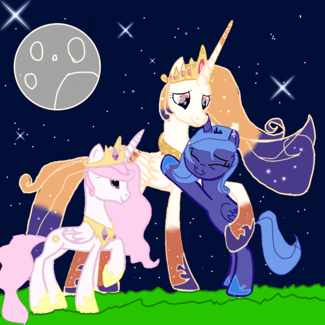 Luna gelexia and Celestia - ibisPaint