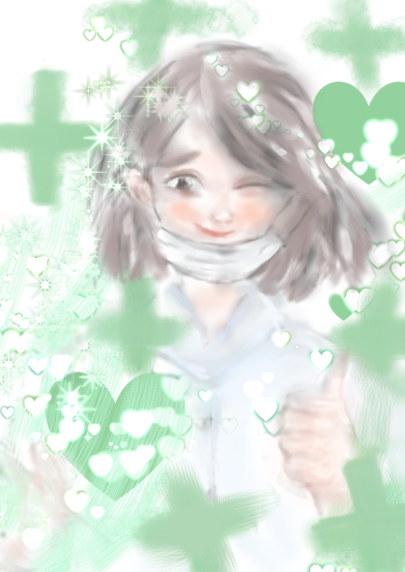 Please, don't worry! (^_~) - ibisPaint