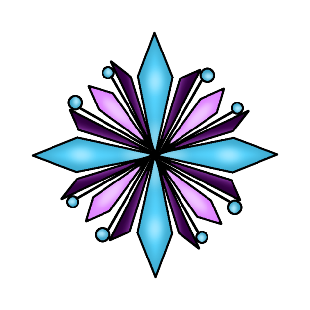 love snow flake ️💙 - ibisPaint