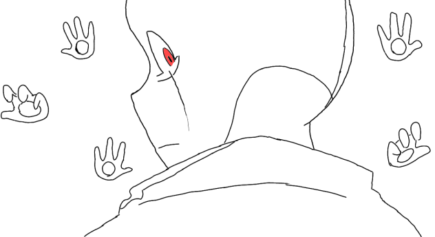 Line Art Gaster Glithtale - ibisPaint