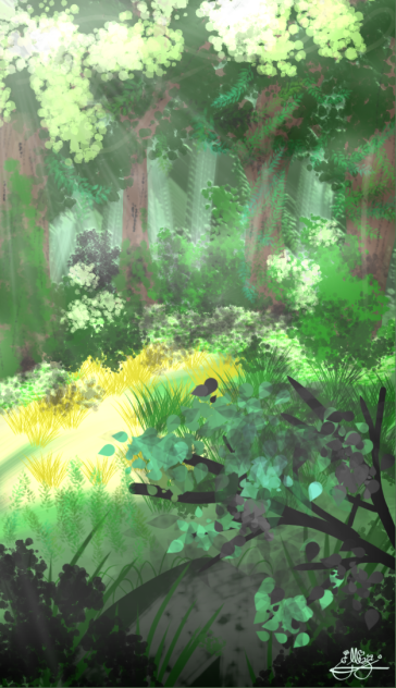 Forest background - ibisPaint