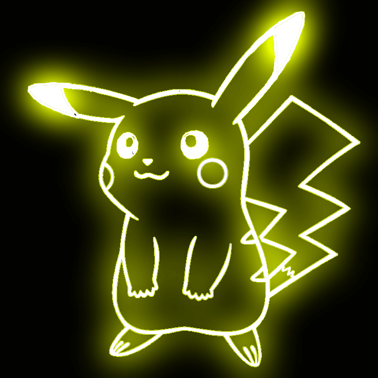 Pikachu neon - ibisPaint
