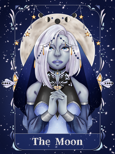 the moon tarot - ibisPaint