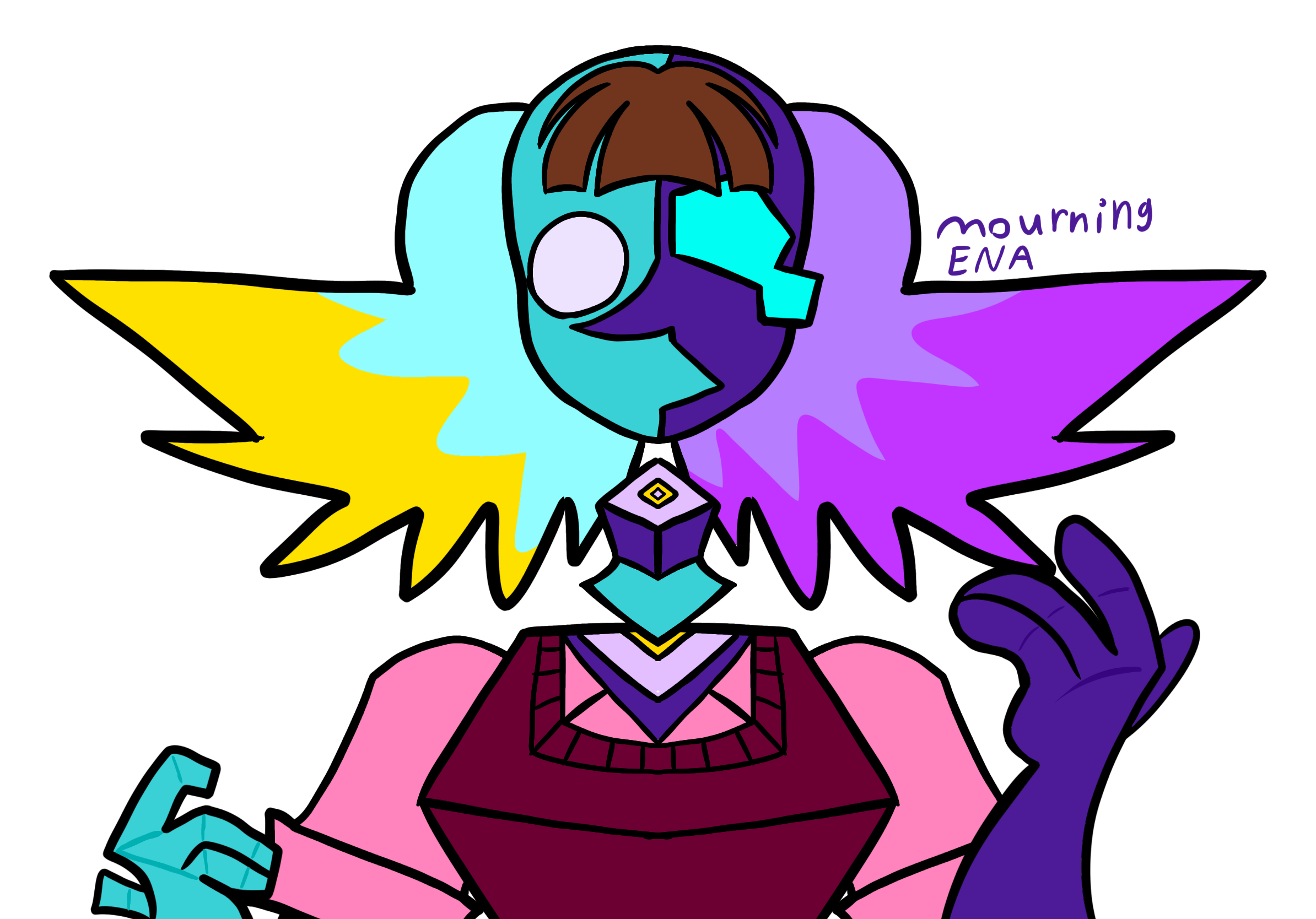 New ENA OC! Mournful ENA - ibisPaint