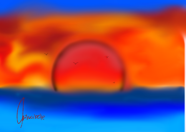 sunset - ibisPaint