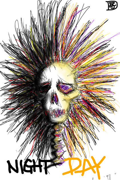 Night&Day Skull - ibisPaint