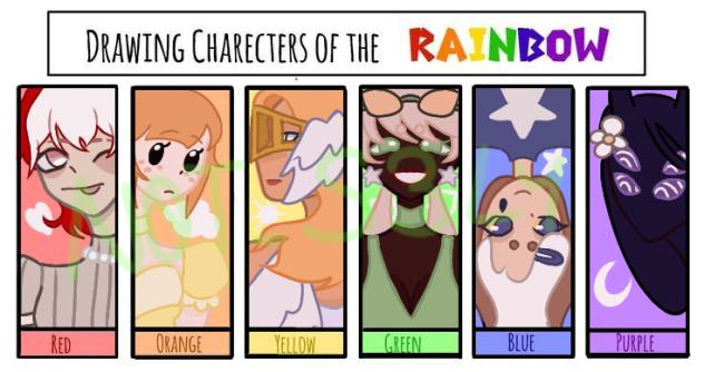 Rainbow Characters Baby - ibisPaint