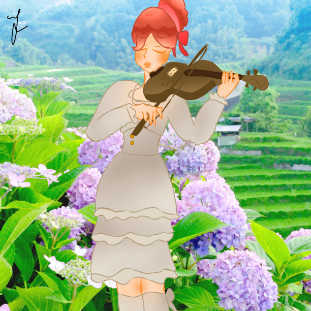 violin girl - ibisPaint