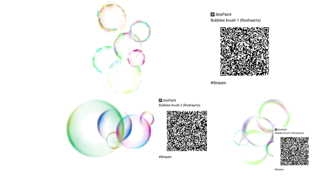 Bubbles Brushes (Roshaarts) - ibisPaint