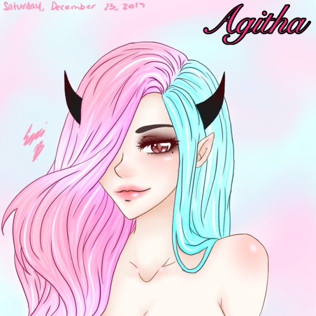 IbisPaint X [Speedpaint] Agitha Portrait - ibisPaint