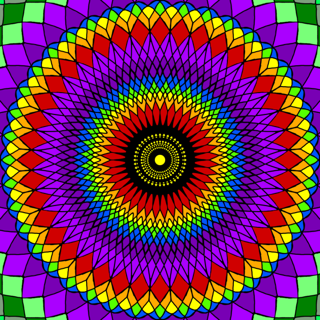 Rainbow Flower - ibisPaint