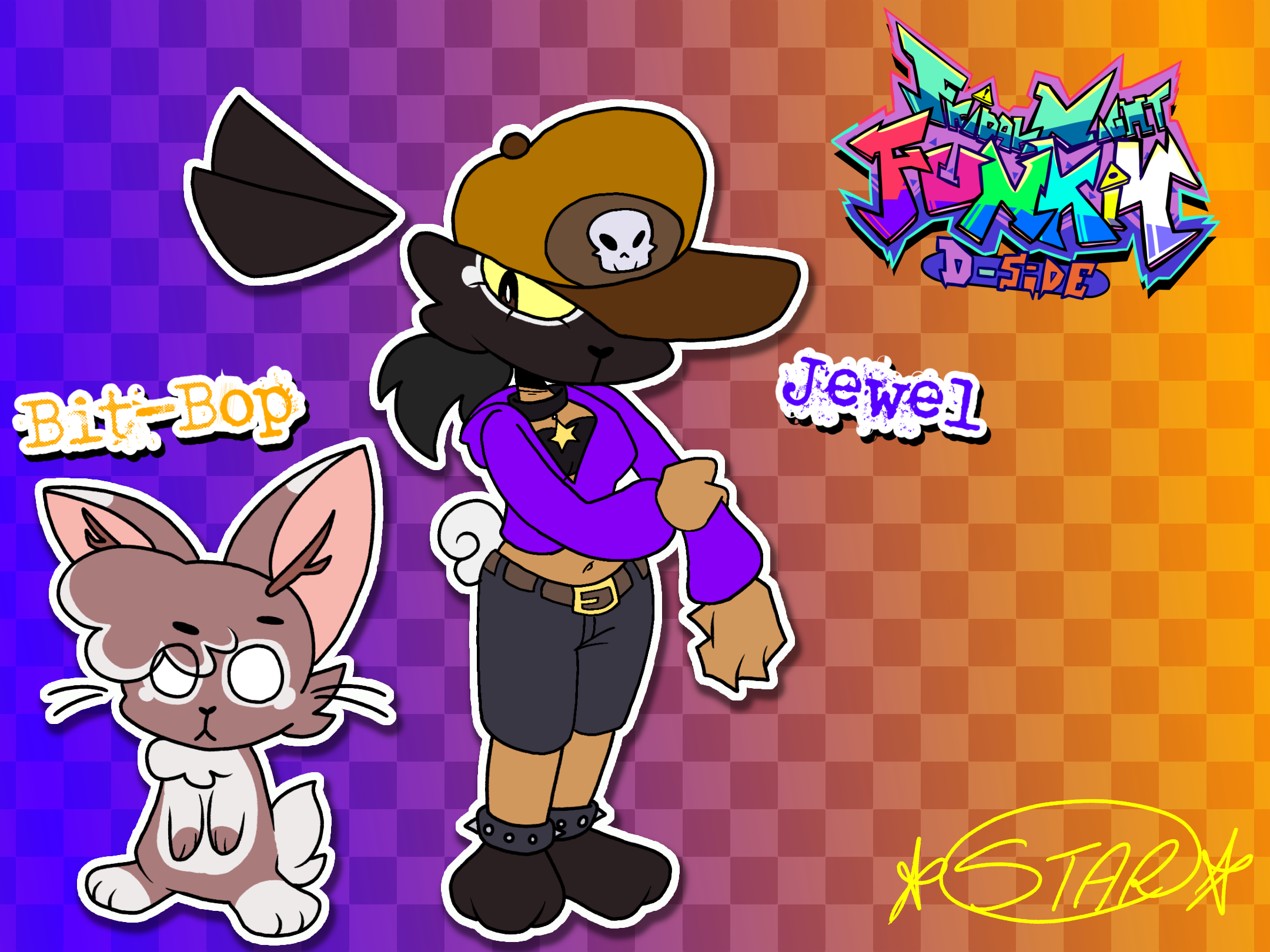 D-side Jewel & Bit-Bop - ibisPaint