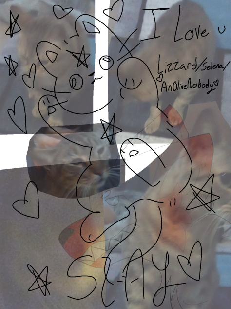 my cats and some doodles - ibisPaint