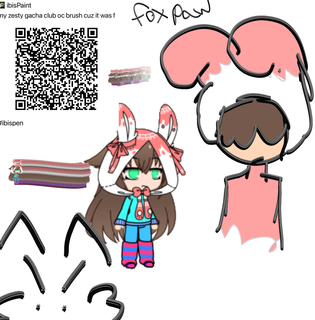 My Gacha oc brush cuz it’s low key funny - ibisPaint