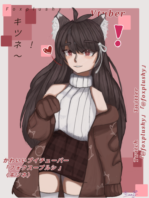 Foxplushy Vtuber - ibisPaint