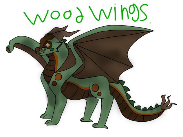 Wings of fire. WOF. FanTribe. WoodWings. - ibisPaint