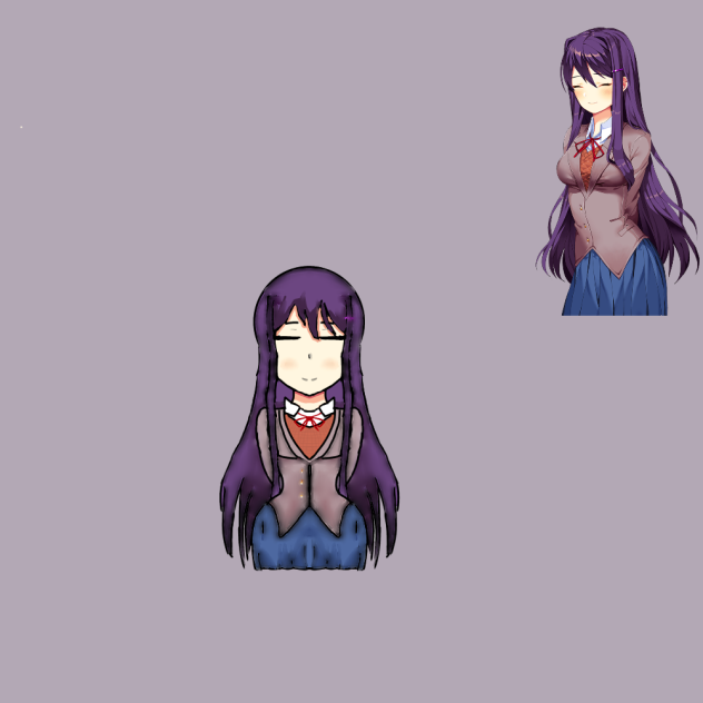 drawing Yuri from ddlc - ibisPaint