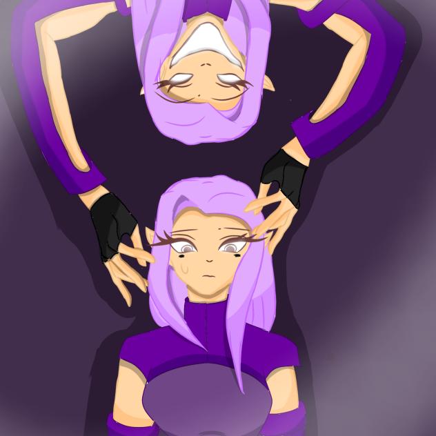 Hermione The demon with her Darkside - ibisPaint