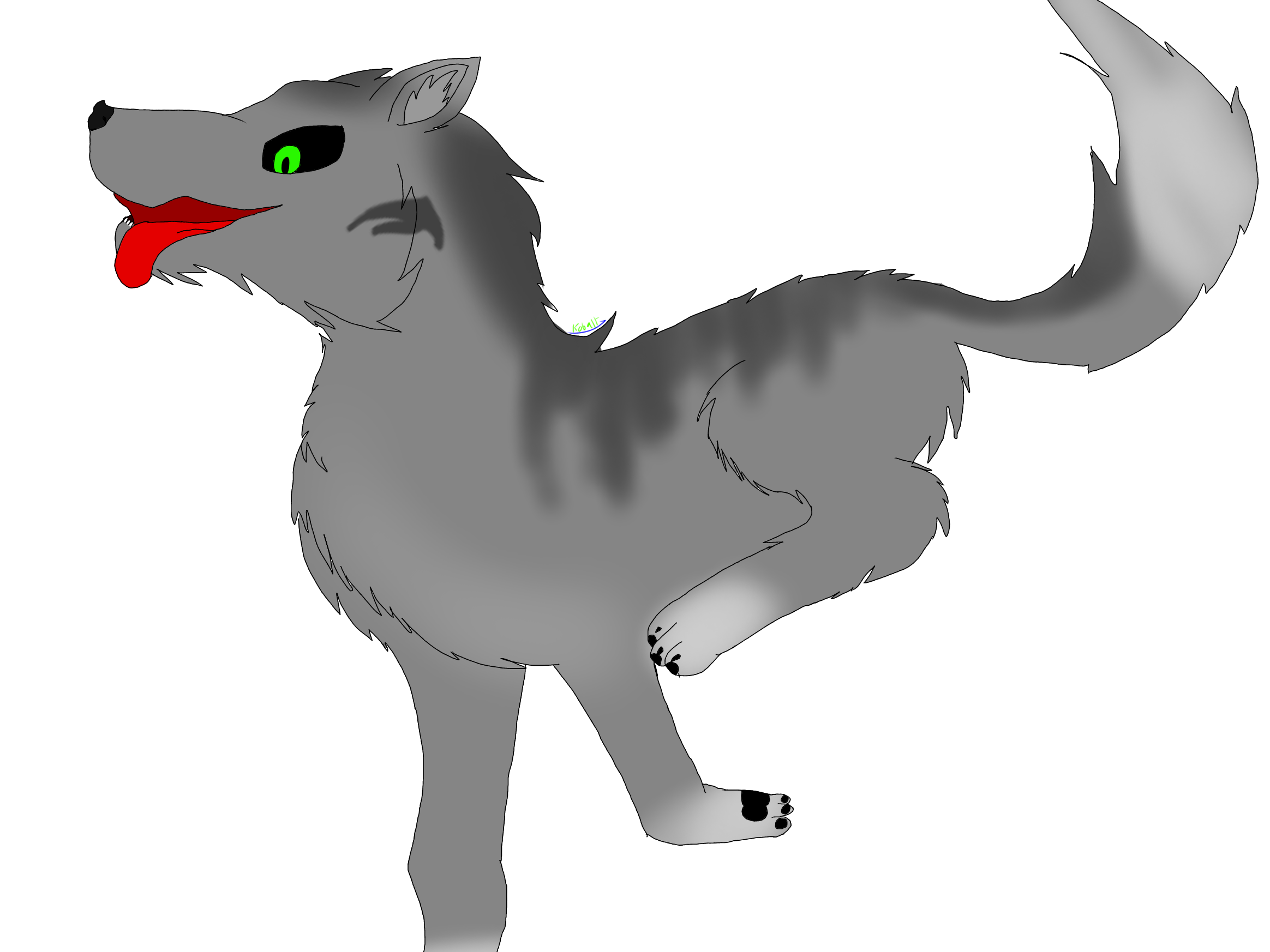 Detailed Feral Wolf - ibisPaint