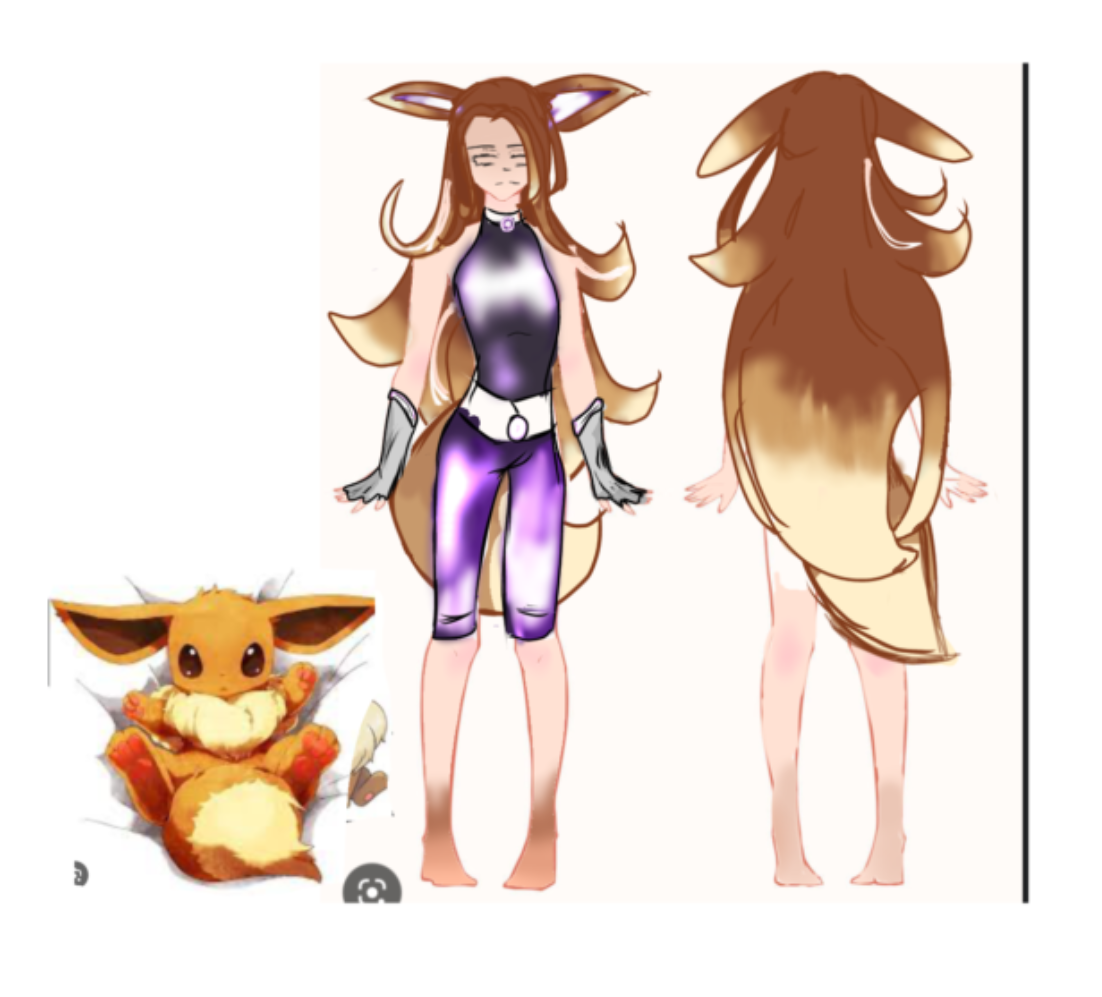 My oc as a eevee - ibisPaint