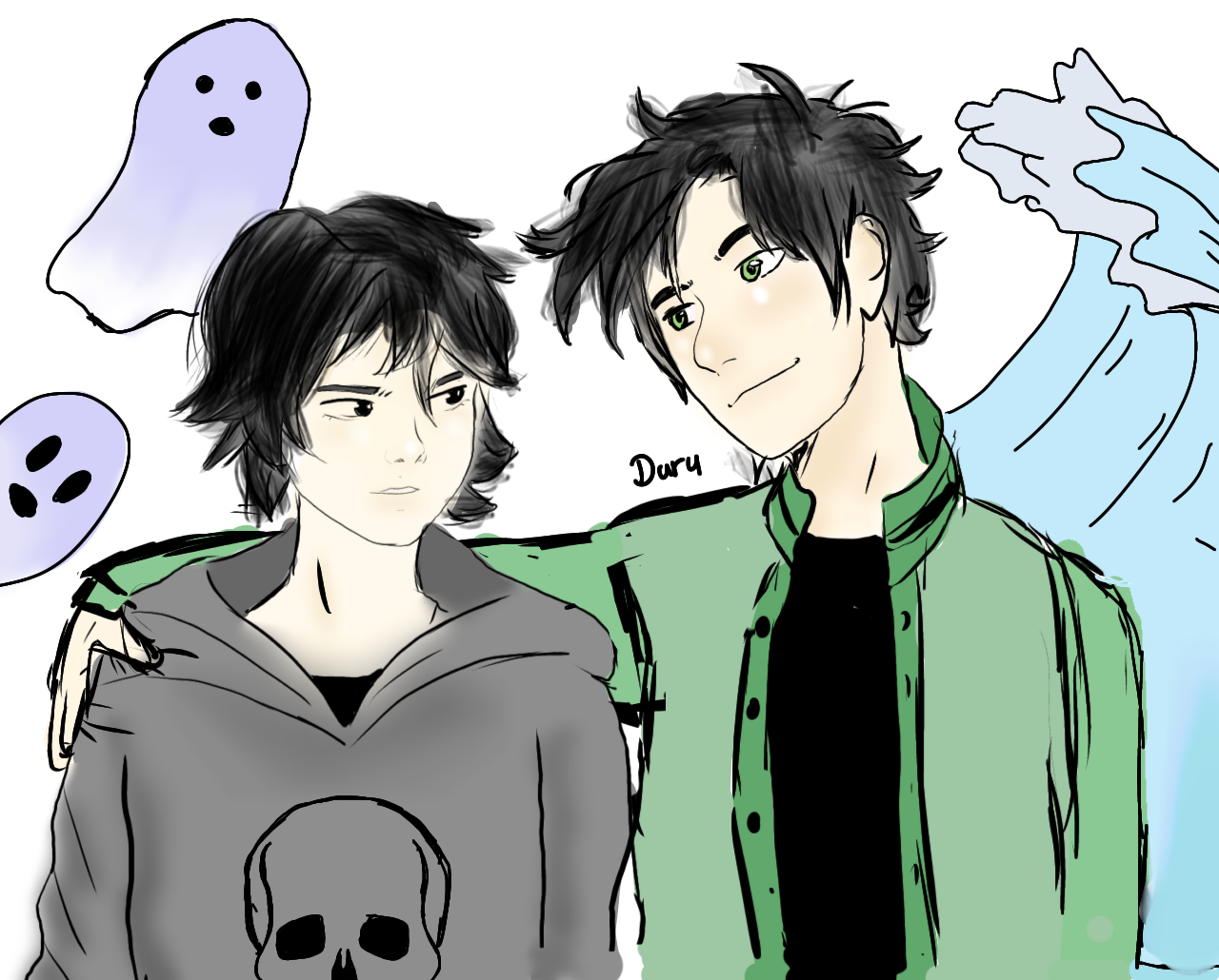 Nico Di Angelo and Percy Jackson - ibisPaint