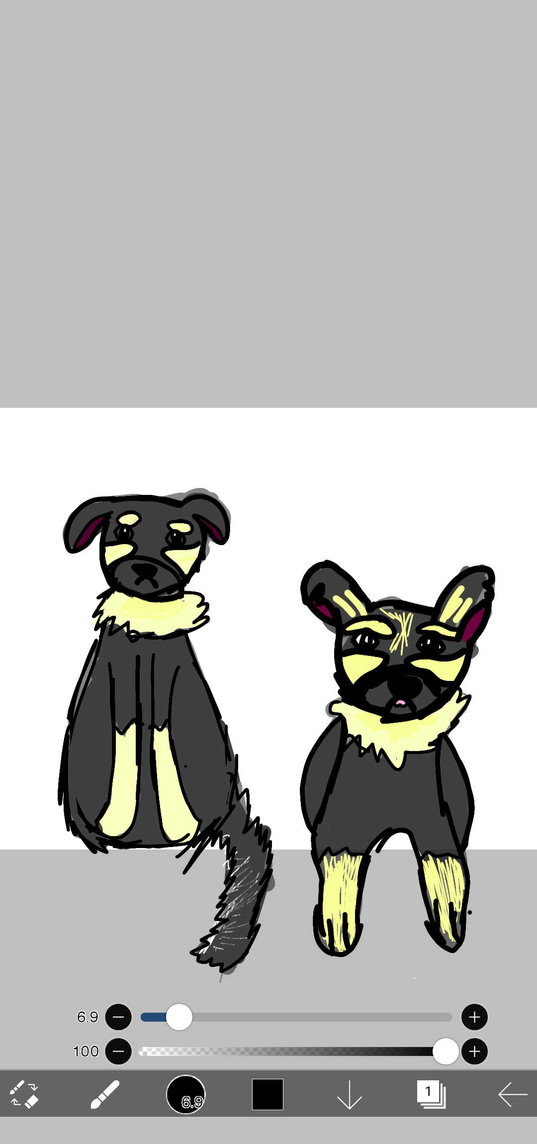 Queen and T-rex - ibisPaint