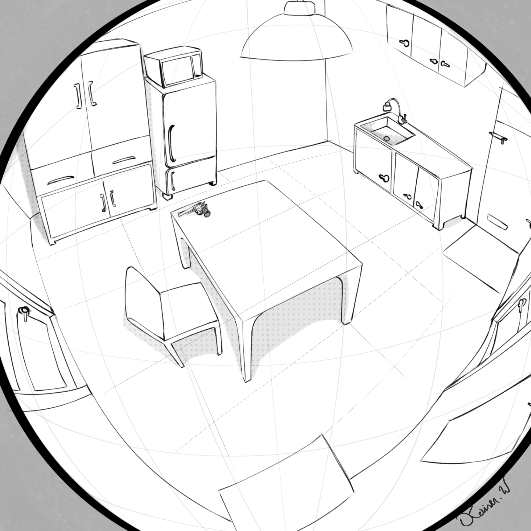 fish eye lens - ibisPaint