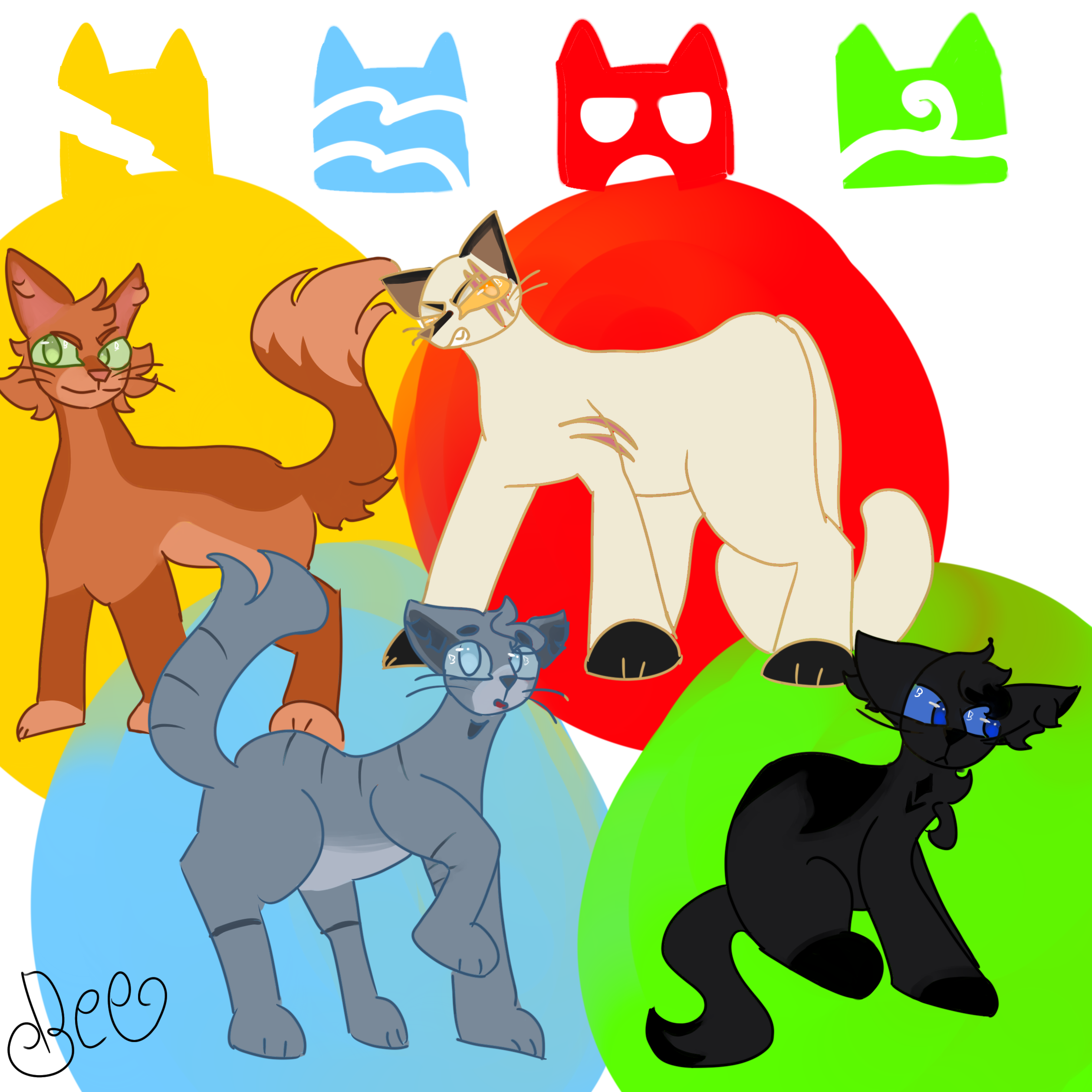 Warrior cats! - ibisPaint