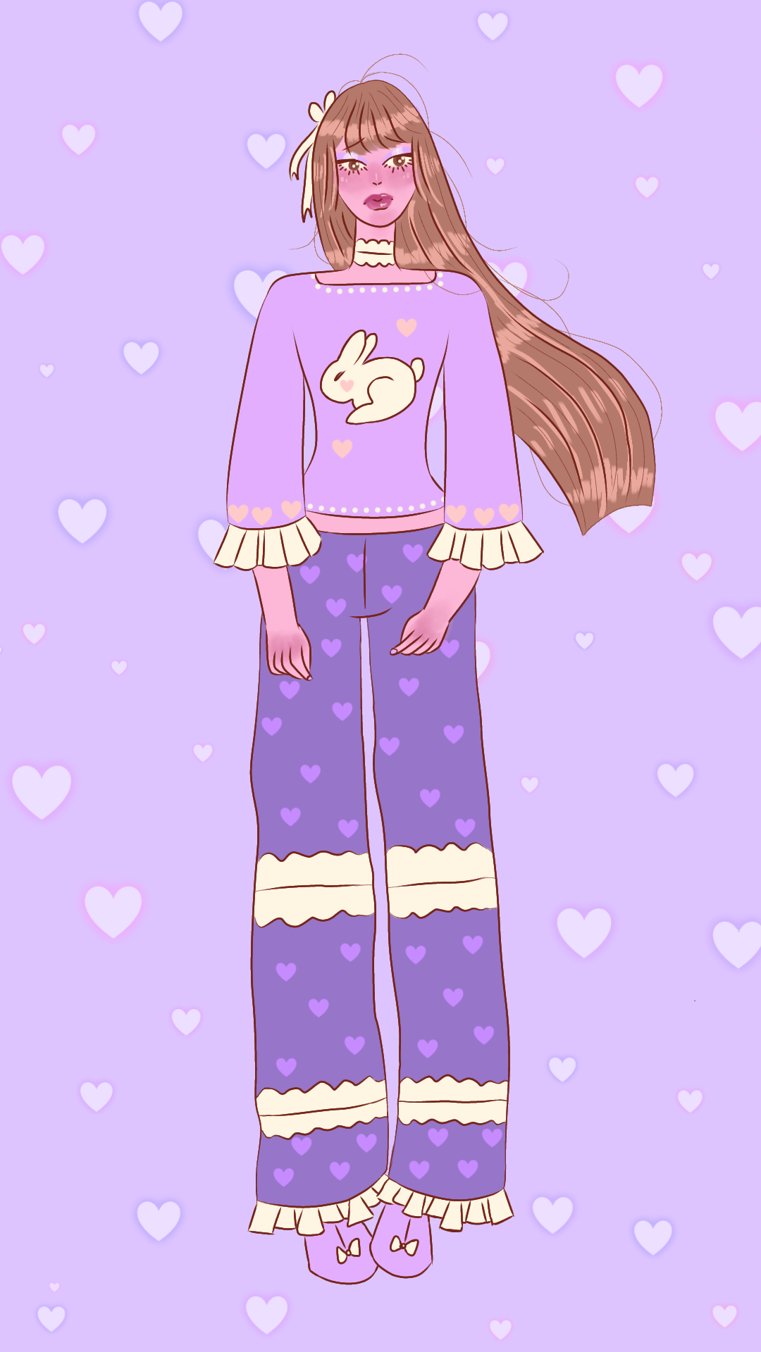 periwinkle girl 💜🐰 - ibisPaint