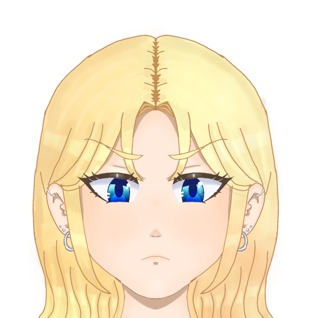 golden hair - ibisPaint