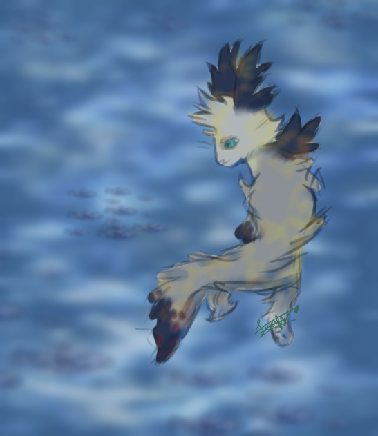 Herontuft Goes Hunting - ibisPaint