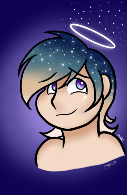 Galaxy Boy With Halo - ibisPaint