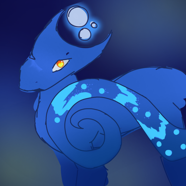 Blue dragon!! - ibisPaint
