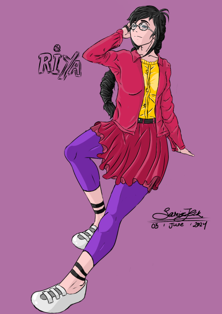 Riya_nothing but having so much cuteness - ibisPaint