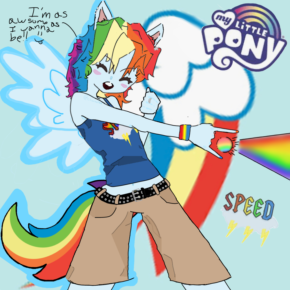 Rainbow dash-Equestria Girls - ibisPaint