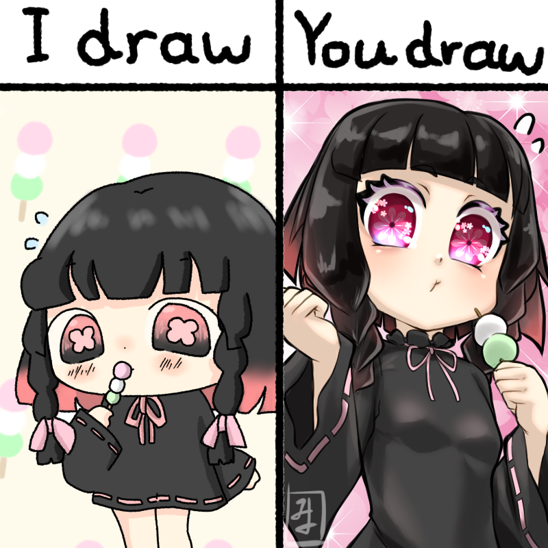 I draw you draw with Moji - ibisPaint