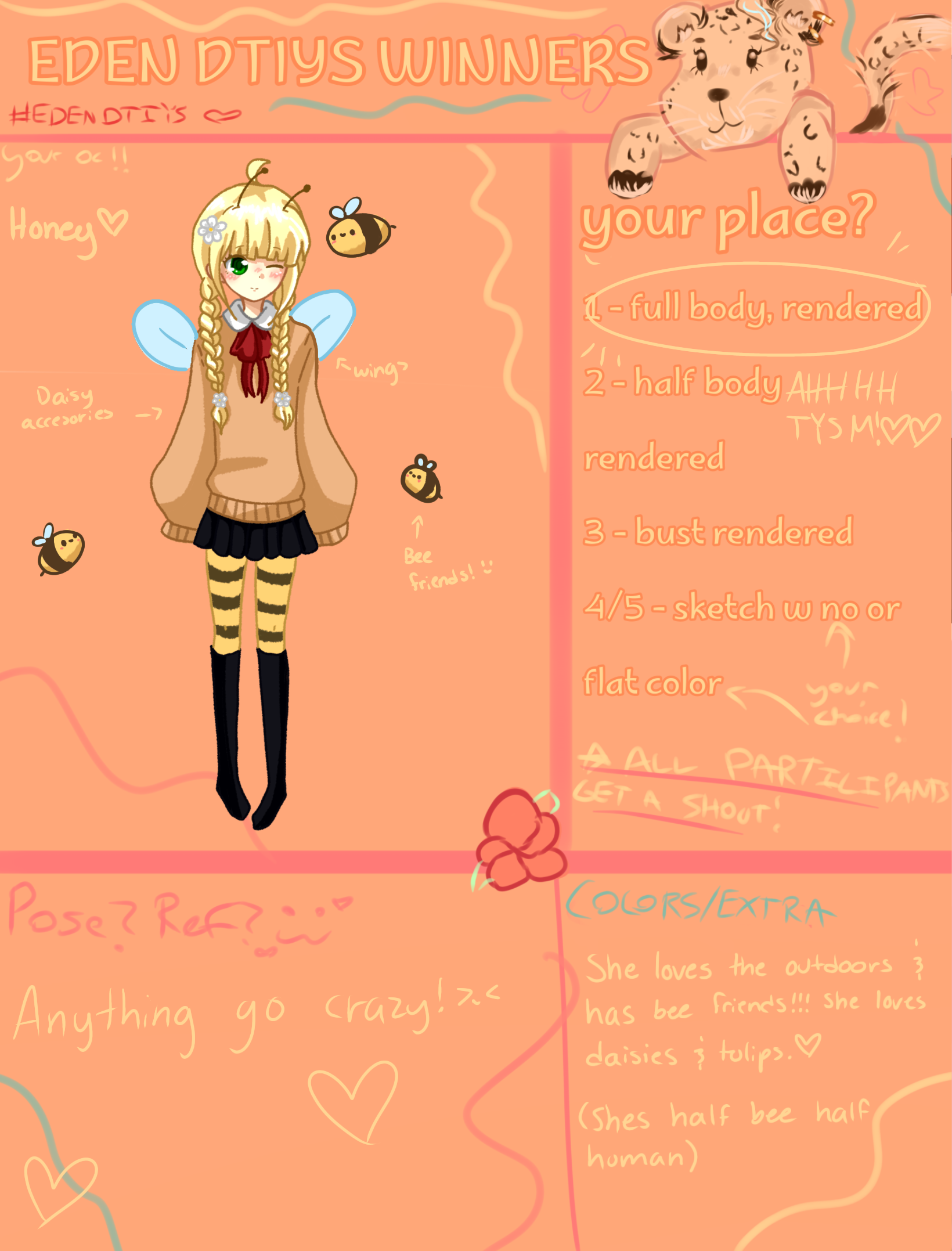 🌺🐆🧡Eden DTIYS Winners!!!🧡🐆🌺 - ibisPaint