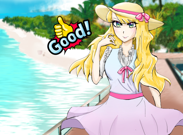 Summer ocean - ibisPaint