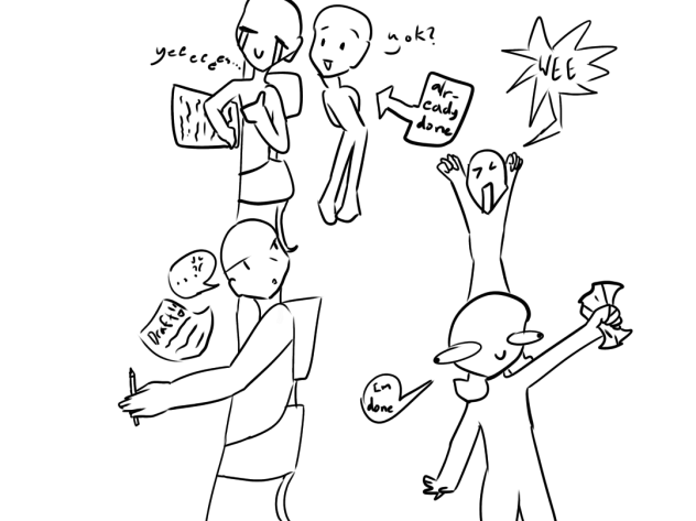 Group projects be like - ibisPaint